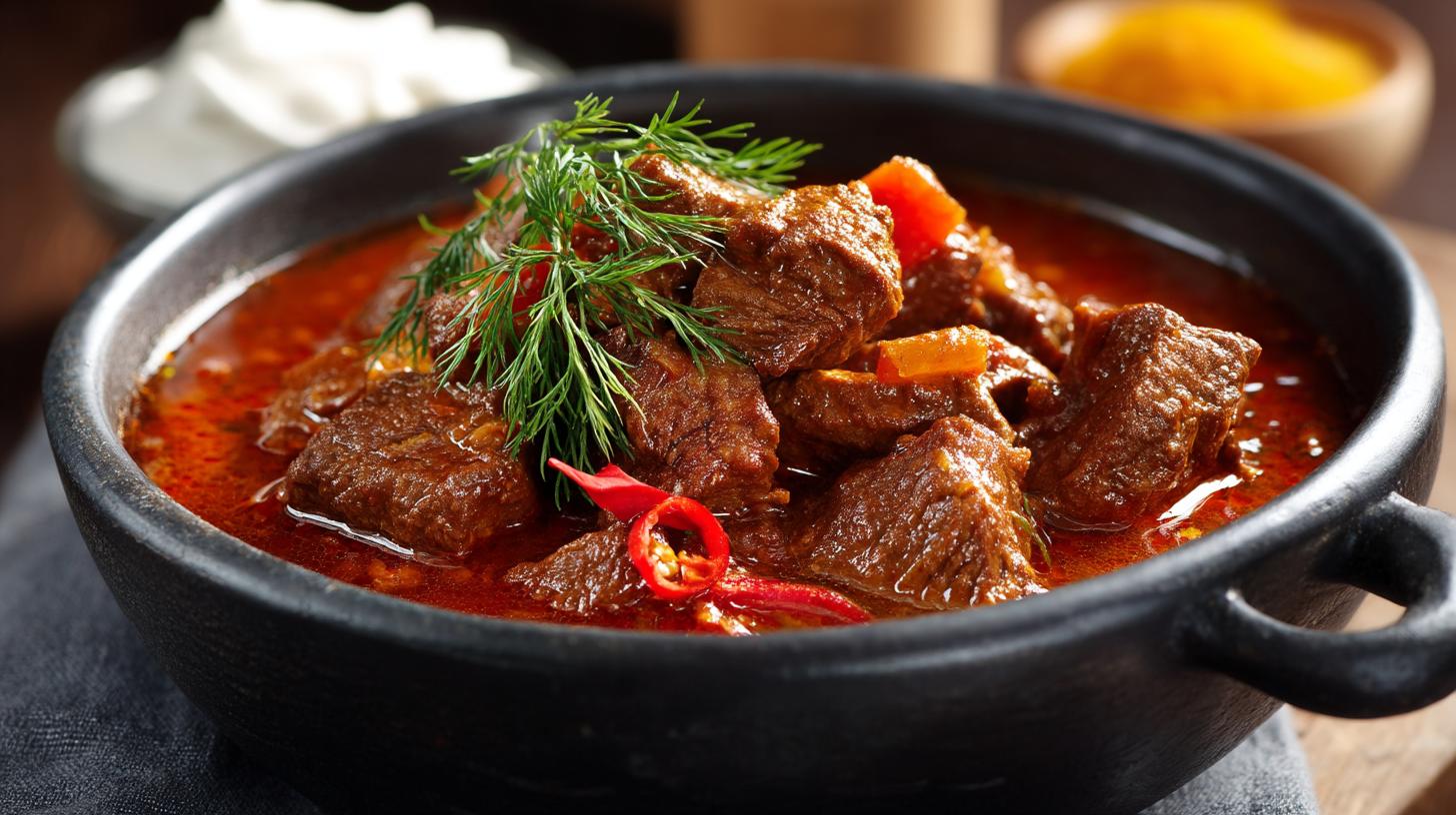 Ostri – pikantní gruzínský hovězí guláš plný chutí a koření